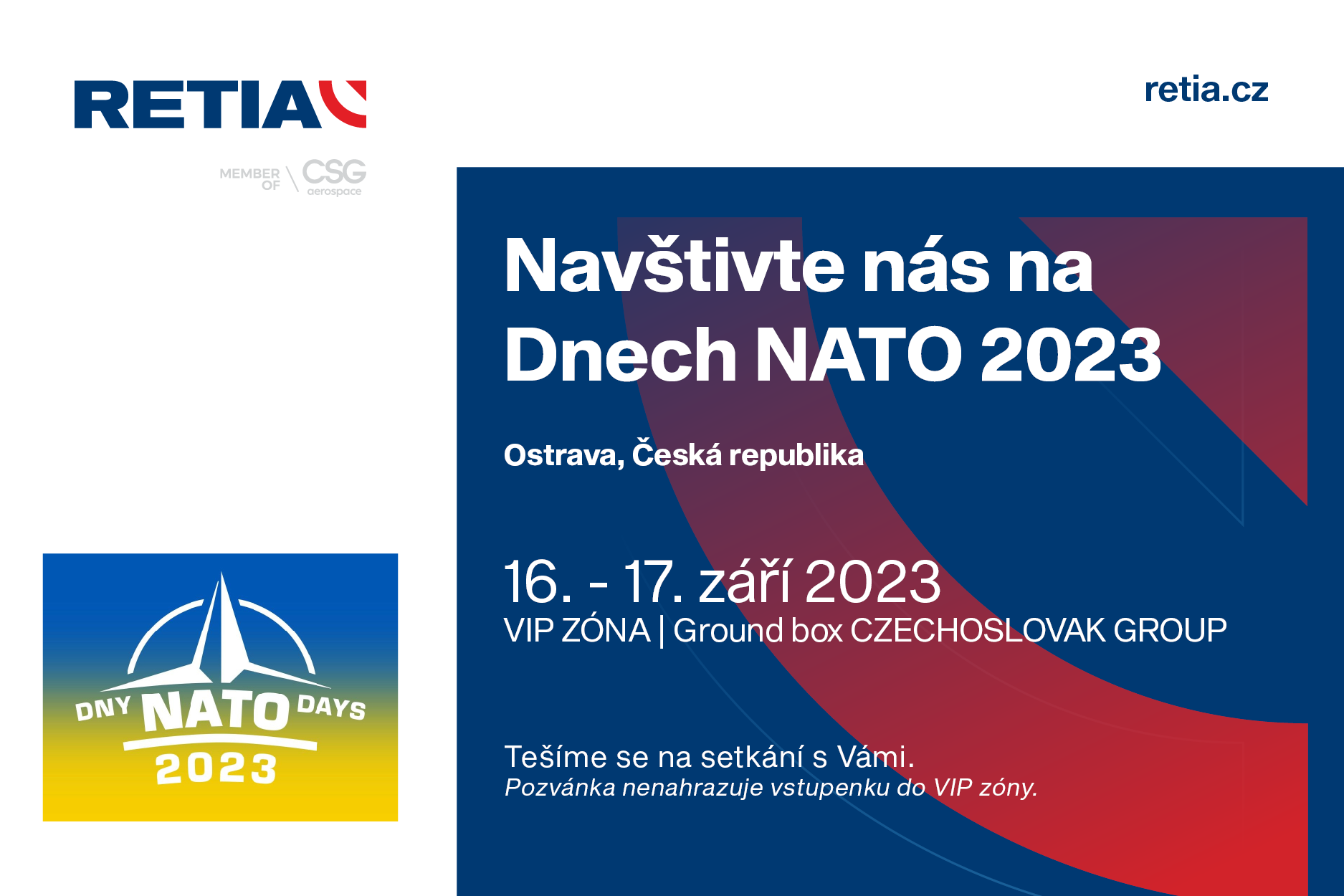 Navštivte nás na Dnech NATO 2023 – RETIA